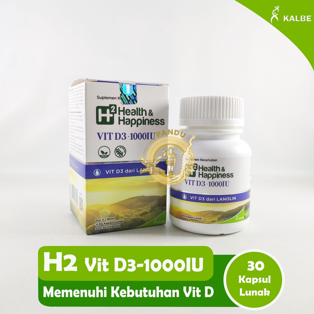 Jual H2 VIT D3 - 1000IU / VITAMIN D3 1000 IU | Shopee Indonesia