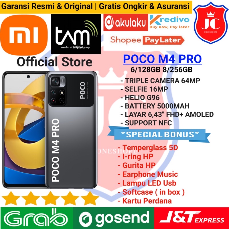 Jual XIAOMI POCO M4 PRO 4G RAM 8/256GB 6/128GB GARANSI RESMI TAM ...