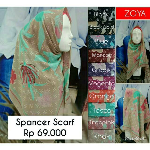 Jual Spancer scarf zoya (90gr) | Shopee Indonesia