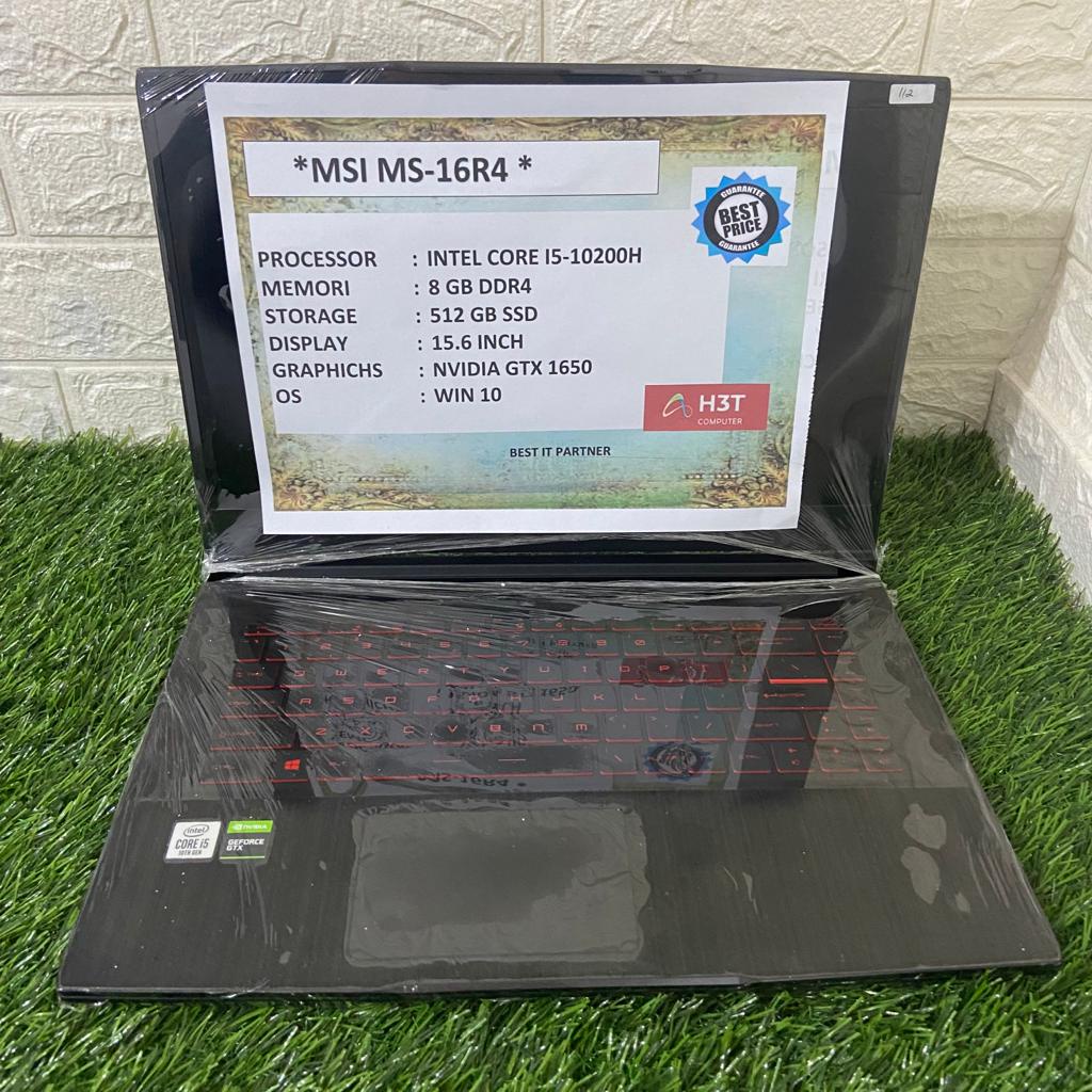 Jual MSI MS-16R4 INTEL CORE I5-10200H RAM 8GB DDR4 512GB SSD NVIDIA GTX ...