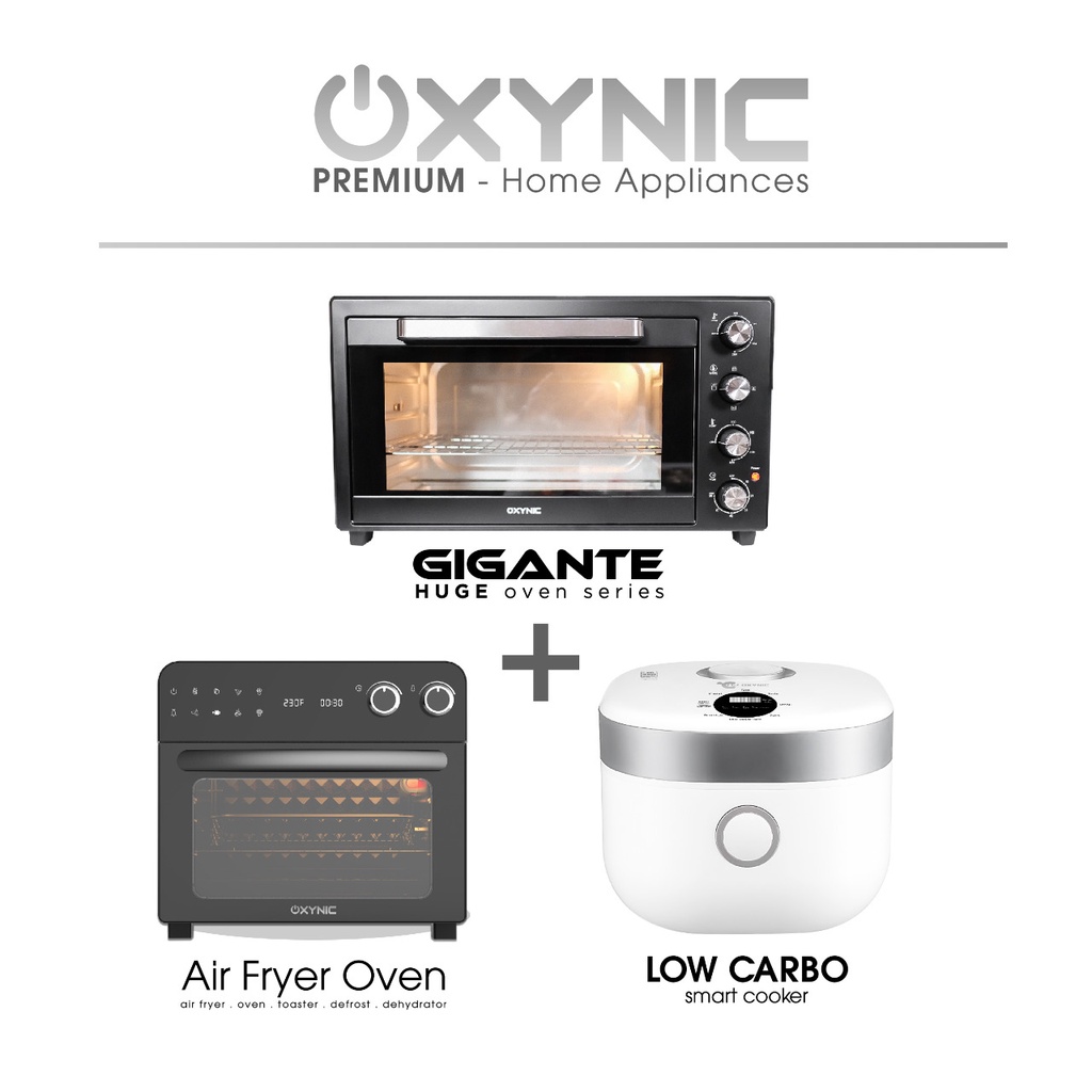 Jual OXYNIC - Bundle 3in1 [ Oven GIGANTE + Air Fryer Oven + Low Carbo ...