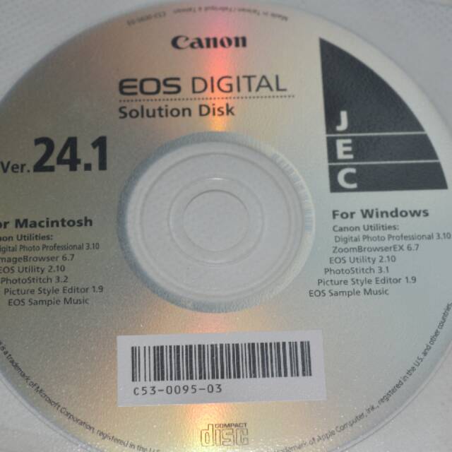 Jual DVD atau Kaset EOS Digital Solution Disk untuk install picture ...