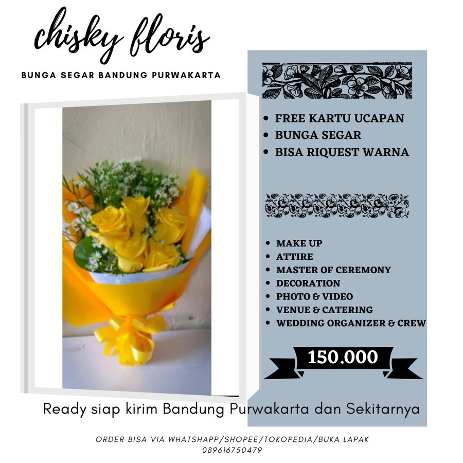 Jual HAND BUKET BUNGA MAWAR ASLI | Shopee Indonesia