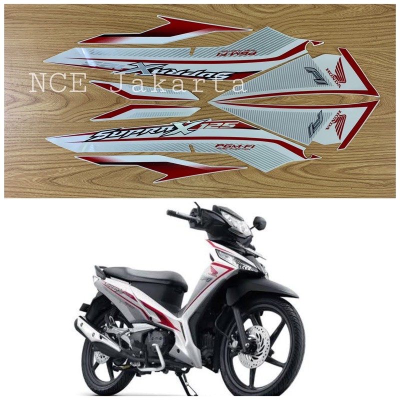 Jual STIKER STRIPING SUPRA X 2016 2017 FI LUXURY PUTIH | Shopee Indonesia