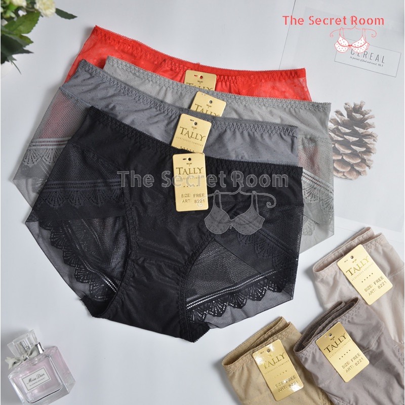 Jual TALLY CD CELANA DALAM RENDA 8221 I FREE SIZE FIT TO L | BAHAN RENDA ANTI GATAL | Shopee ...