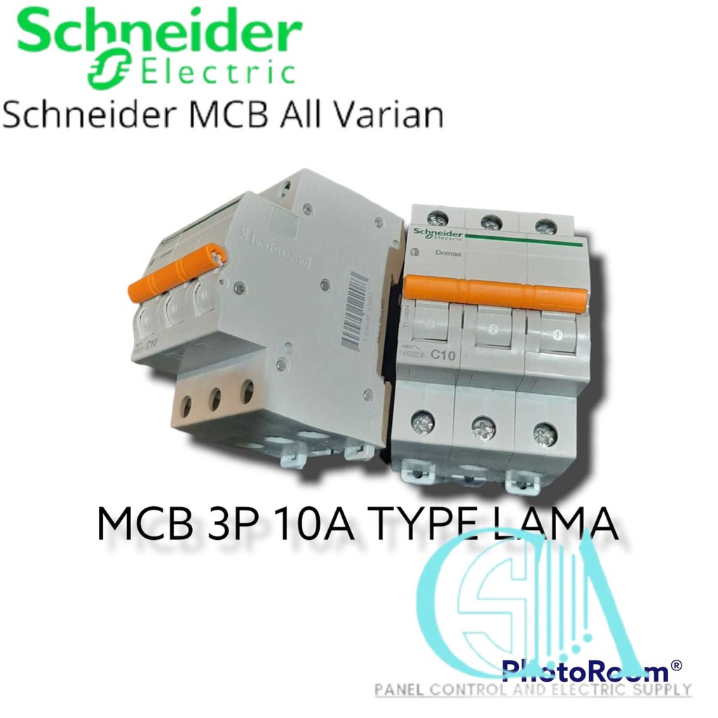 Jual MCB 3P 10A DOMAE SCHNEIDER DOM11348SNI MCB 3 PHASE 10 AMPERE Mini Circuit Breaker Listrik ...