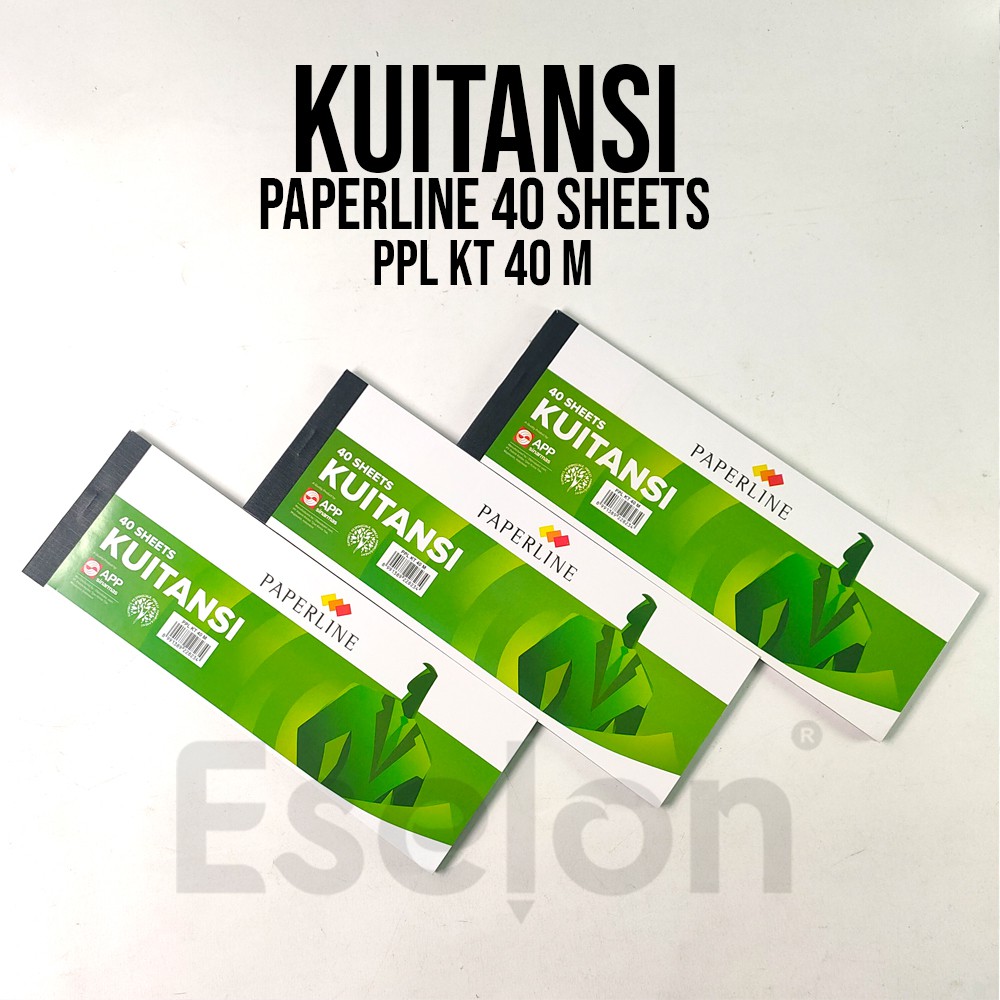 Jual Kwitansi Paperline Kecil KT40M isi 40 Lembar / Buku kuitansi ...