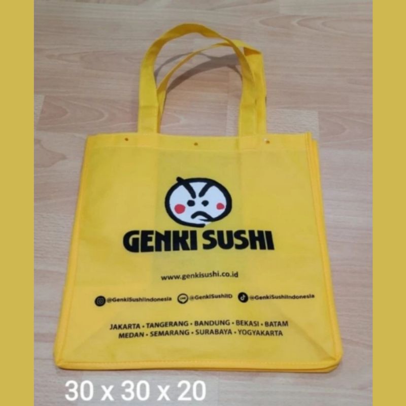 Jual Totebag/Spunbond Richeese,Yoshinoya,Hokben,Mcd,RotiO,Chatime,Tawan ...