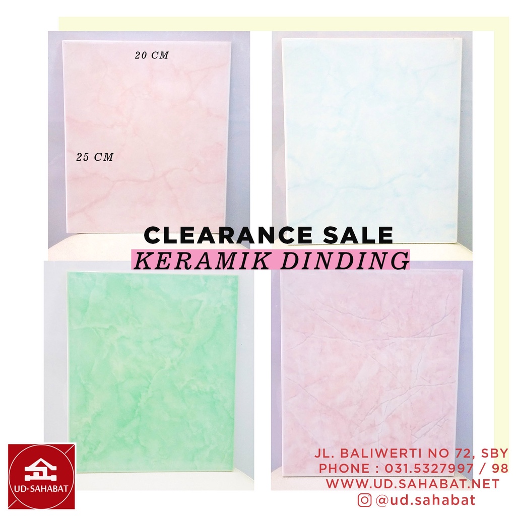 Jual KERAMIK DINDING ALA MARMER KAMAR MANDI ACCURA MULIA 20X25 | Shopee Indonesia