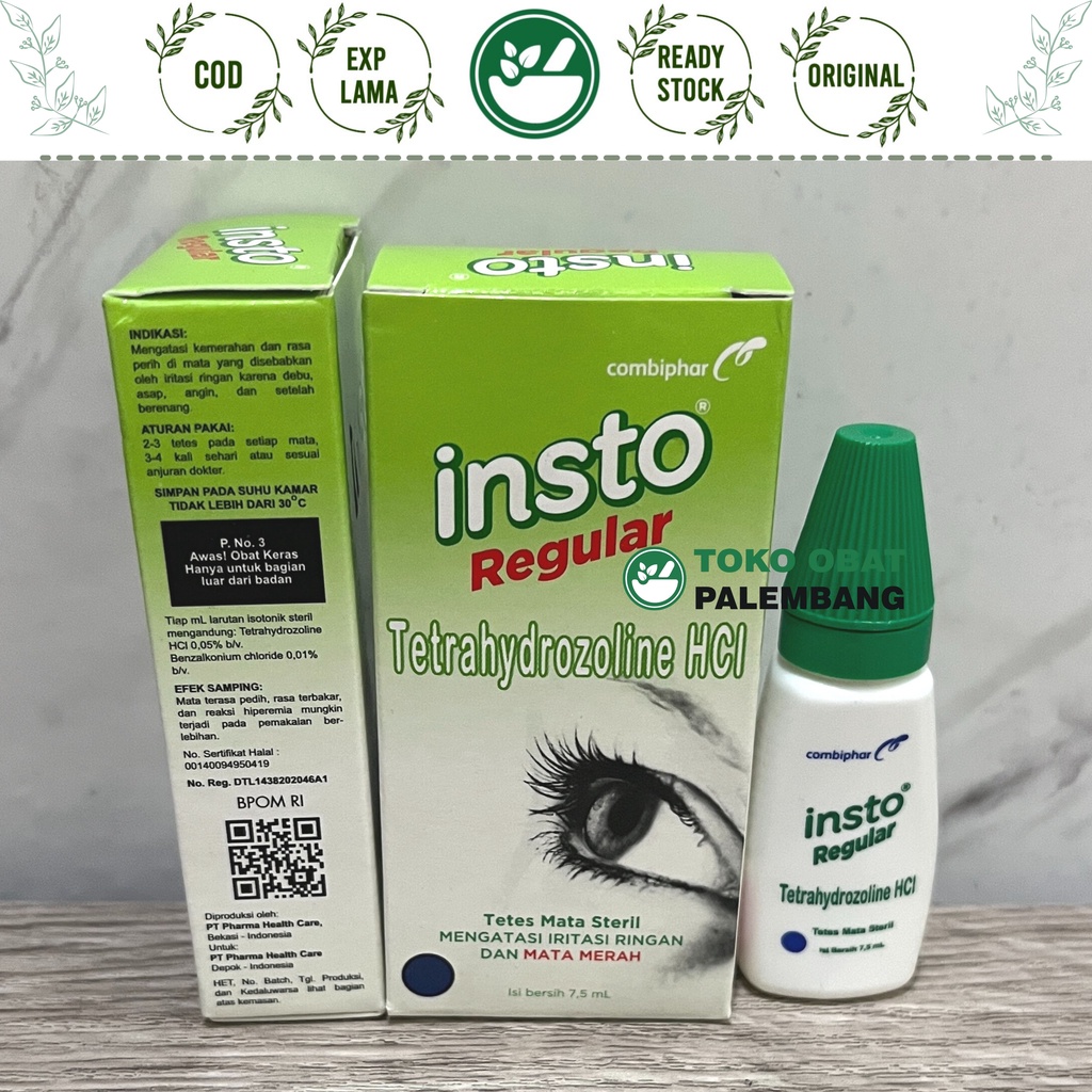Jual INSTO REGULAR 7.5ML TETES MATA STERIL STERILE EYE DROPS TETES MATA ...