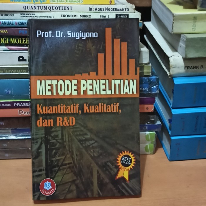 Jual metode penelitian kuantitatif kualitatif dan r&d Prof Dr Sugiyono ...