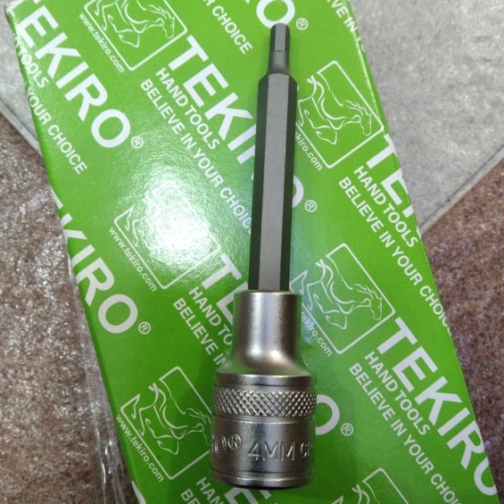 Jual TEKIRO HEX BIT socket 4MM/5MM/6MM/8MM/10MM/12MM 1/2inch mata sock L hexbit ORIGNAL | Shopee ...