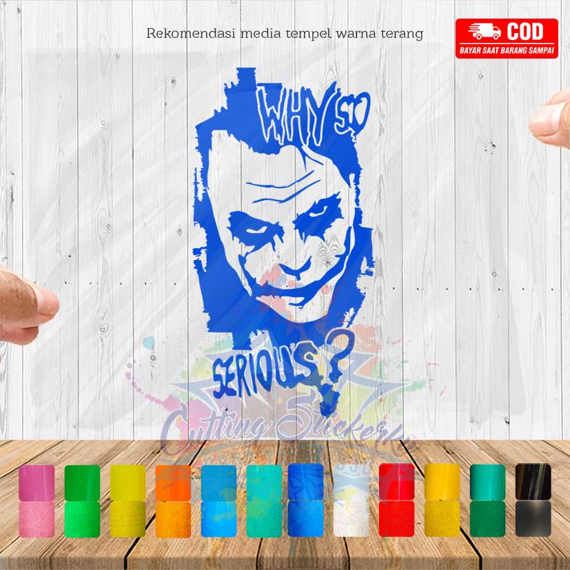 Jual Cutting Stiker Joker Why So Serius Variasi Motor Mobil Sticker ...