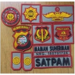 Jual emblem satpam timbul terbaru set komplit | Shopee Indonesia