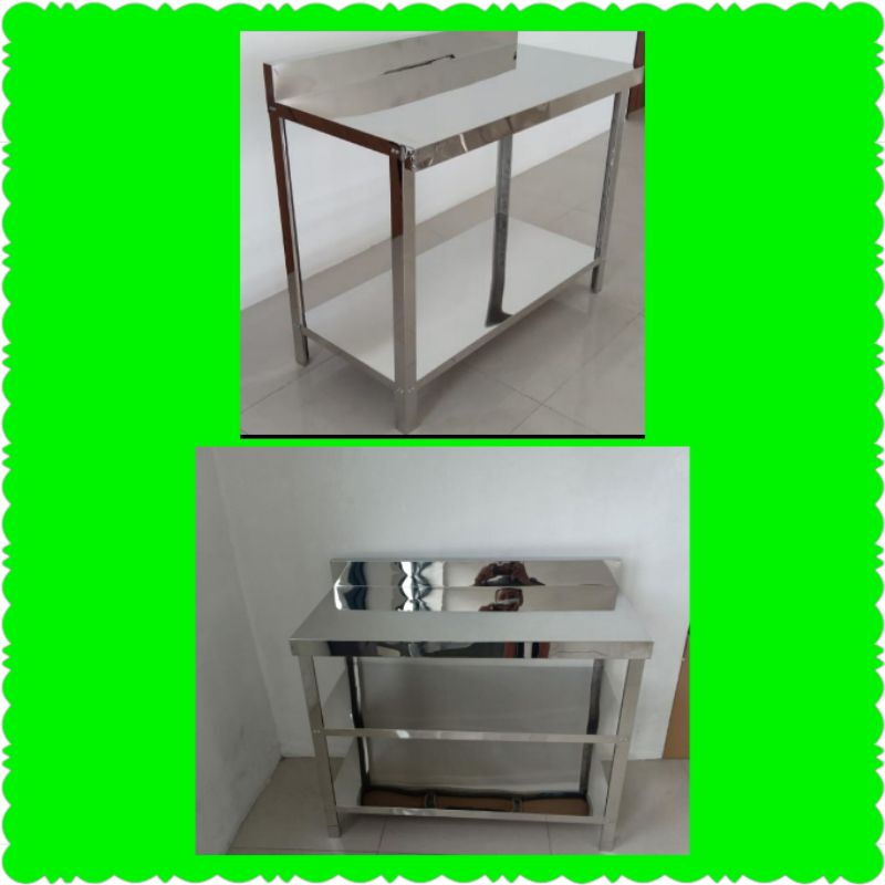 Jual Paket Meja 1 meja 3 rak dan 1 meja 2 rak tinggi 80 cm kirim ...
