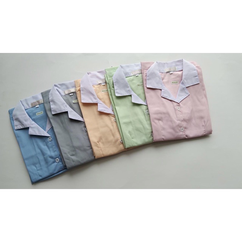 Jual Baju Suster Carry S/M/L/XL WARNA KERAH PUTIH, CELANA PANJANG ...