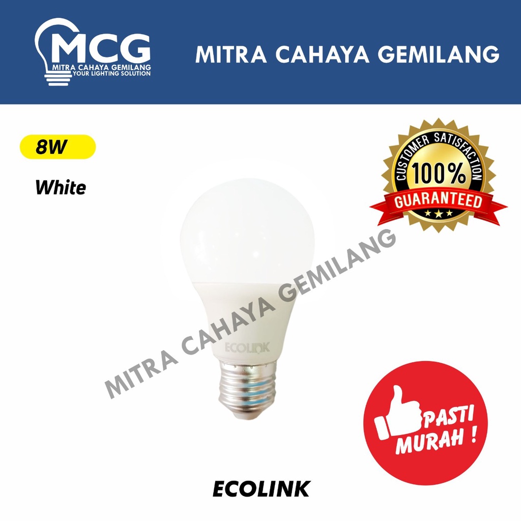 Jual Lampu LED Mini bulb Ecolink Bohlam Bulb 8 Watt Putih (8W 8W 8Watt ...