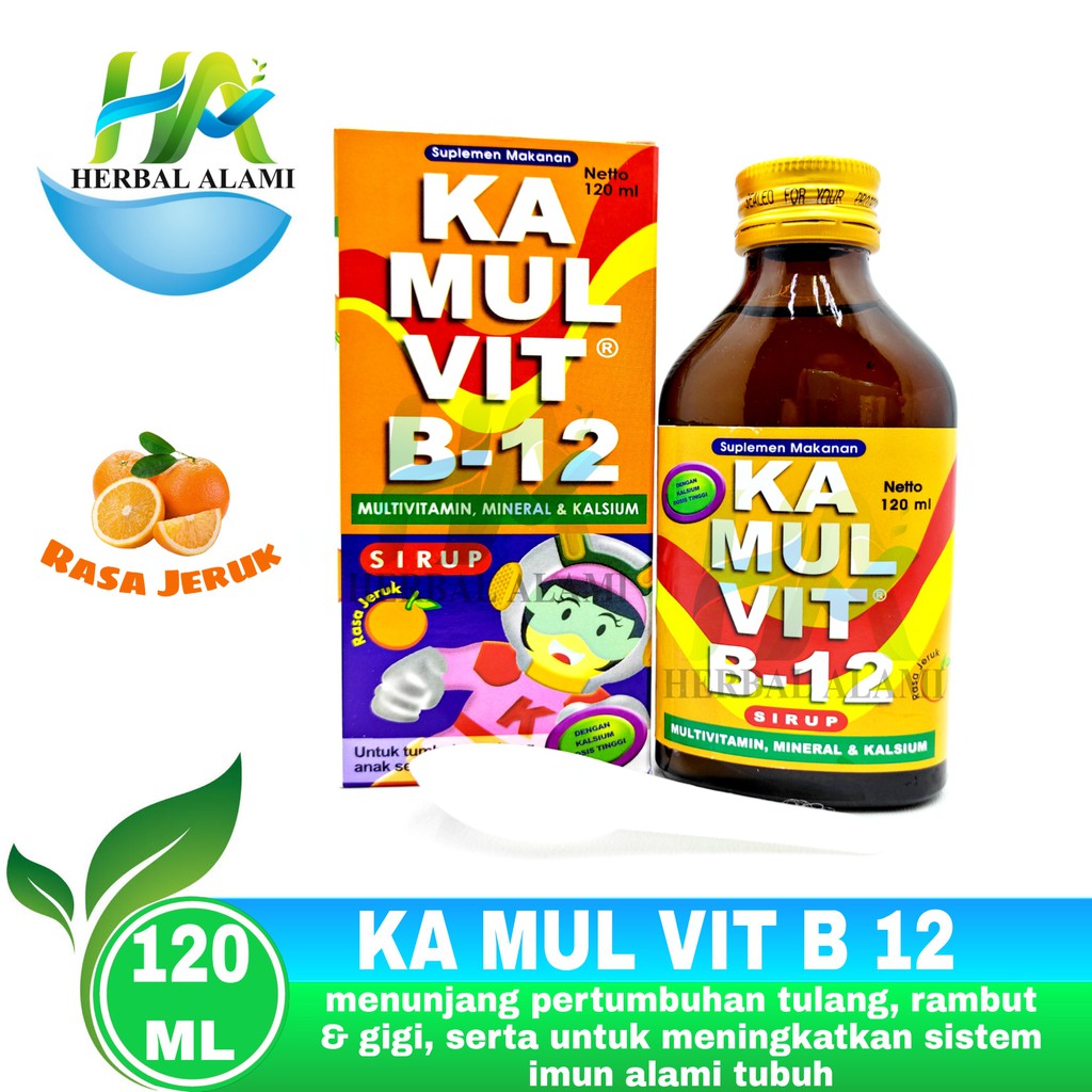 Jual Kamulvit Vitamin B 12 - Rasa Jeruk | Shopee Indonesia