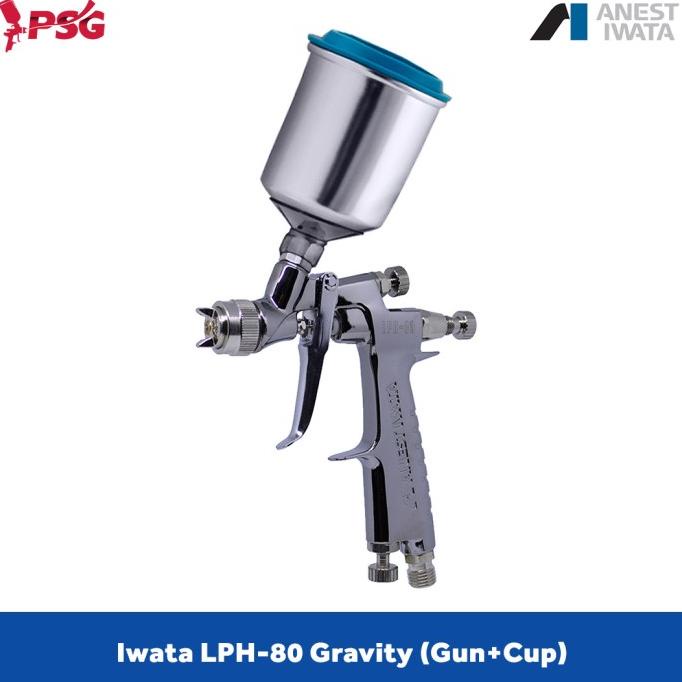 Jual ANEST IWATA SPRAY GUN LPH-80-102 G / PCG-2D-1 KOMPLIT DENGAN TABUNG | Shopee Indonesia