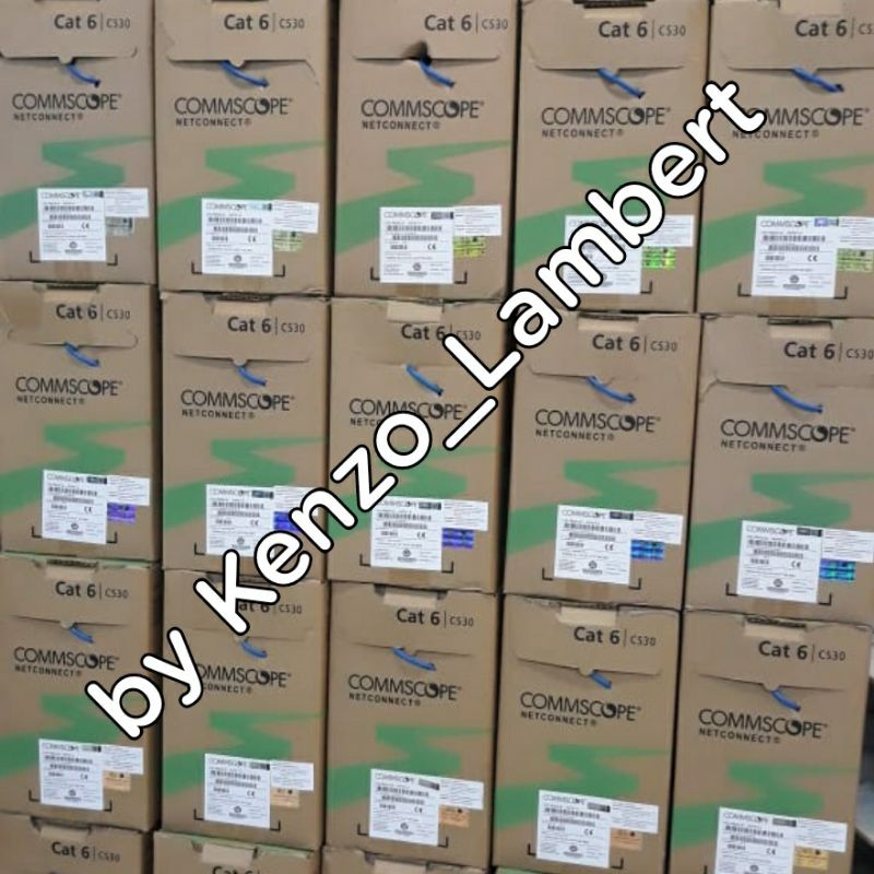 Jual kabel LAN UTP COMMSCOPE CAT 6 @305M Warna Biru | Shopee Indonesia