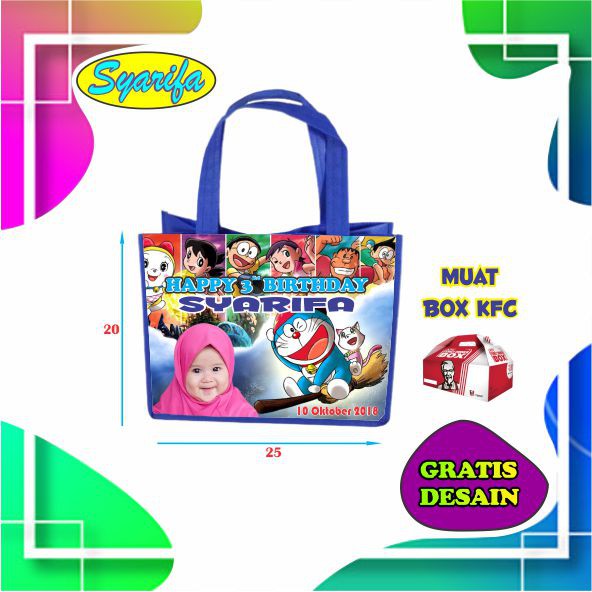 Jual TAS ULTAH CUSTOM 2 HARI JADI | GOODIEBAG ULTAH CUSTOM | TAS ...