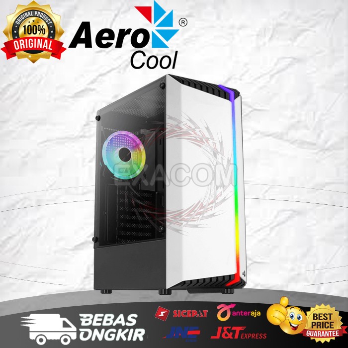 Jual Casing Aerocool Bionic White Mid Tower PC Case | Shopee Indonesia