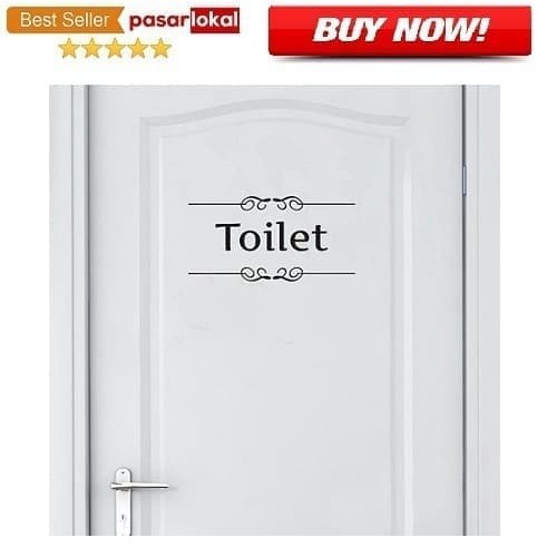 Jual Stiker kamar mandi Sticker Wallpaper Dinding Toilet Black | Shopee ...