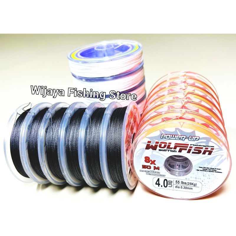 Jual Senar Pancing PE Wolfish Wolffish x8 50 meter Connecting | Shopee ...