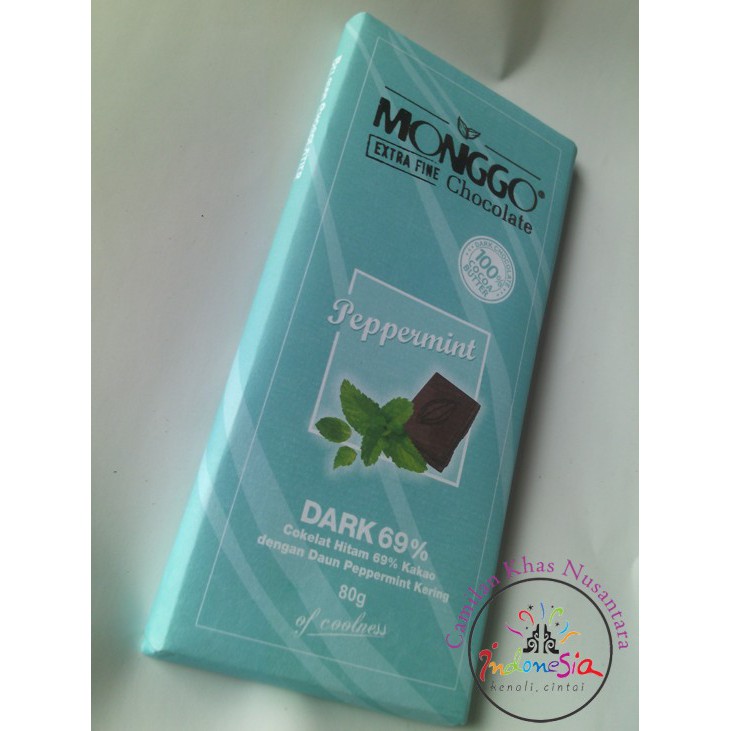 Jual New! CHOCOLATE MONGGO Rasa MINT 80gr- Khas Jogja - | Shopee Indonesia