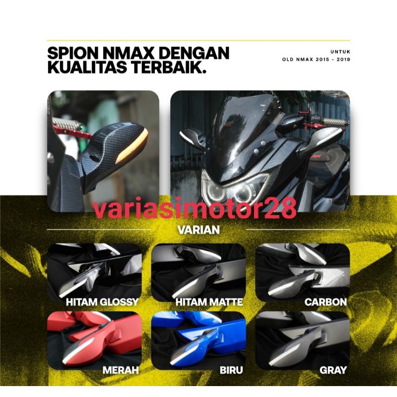 Jual SPION LIPAT BODY YAMAHA NMAX LAMA NEMO JPA PLASTIK ABS RUNNING ...