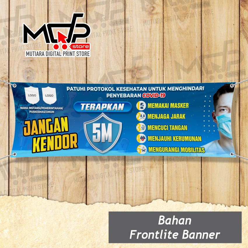 Jual SPANDUK BANNER 3 X 1 M PROKES TERAPKAN 5M PROTOKOL KESEHATAN ...