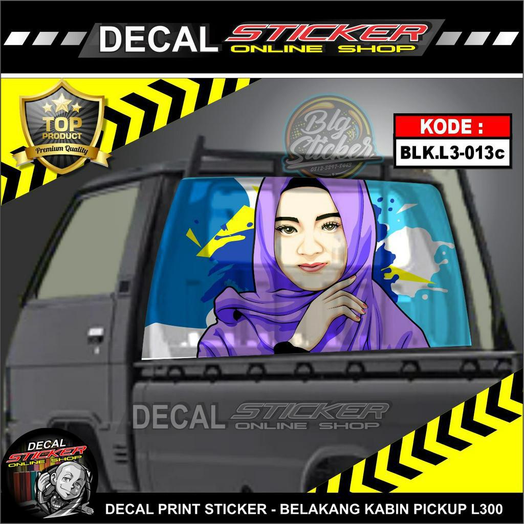 Jual STIKER BELAKANG KABIN L300 PICKUP DECAL STICKER VARIASI WANITA ...