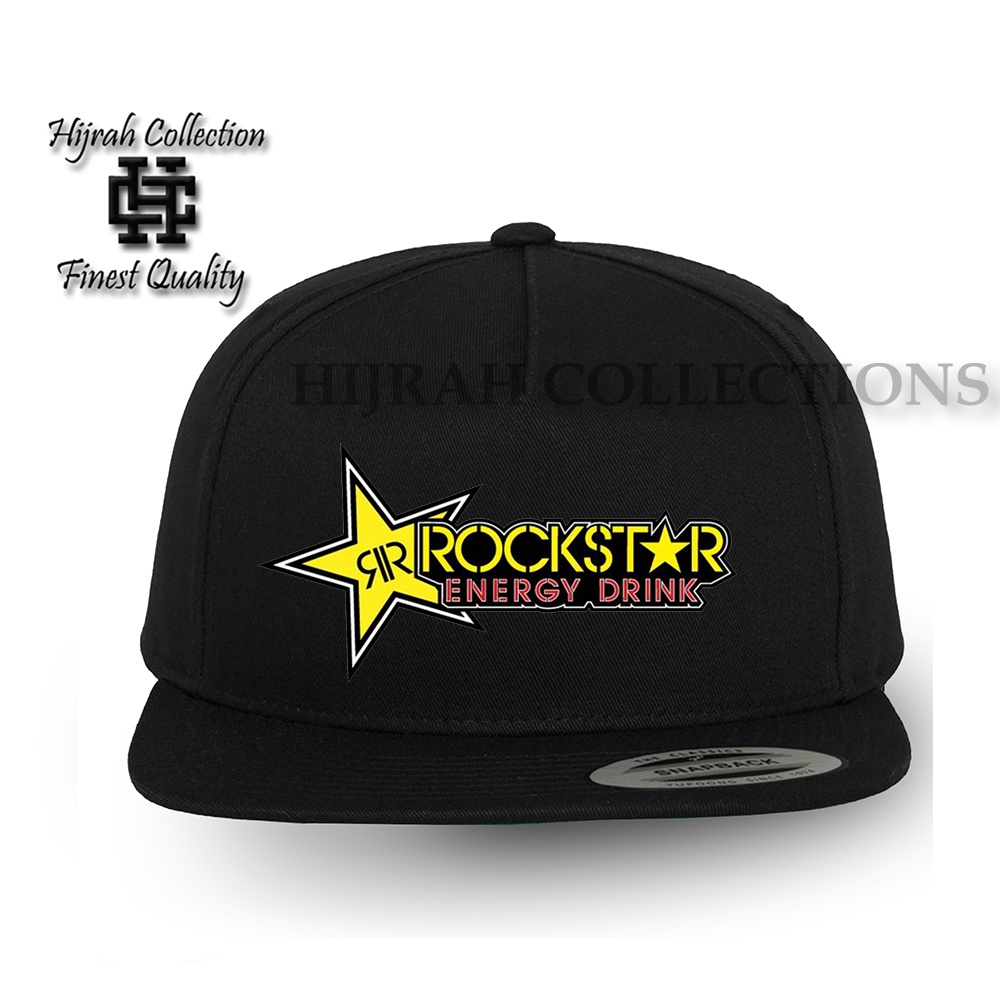 Jual Topi Snapback Full Bahan premium ROCKSTAR topi racing Standar ...