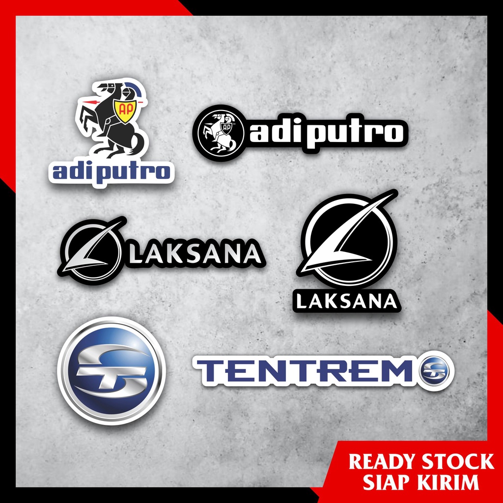 Jual 6 PCS STIKER LOGO KAROSERI DI INDONESIA ADI PUTRO LAKSANA TENTREM ...
