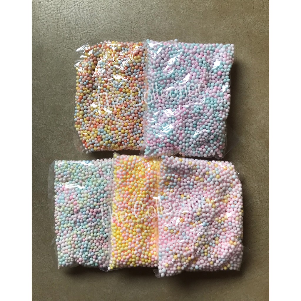 Jual MN17GB isi 5 pack Butiran Gabus Warna Mix Steroform Styrofoam ...