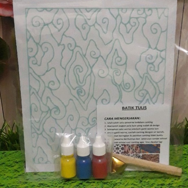 Jual Paket membatik kain dilapisi kertas ukuran 22x26 kerajinan ...