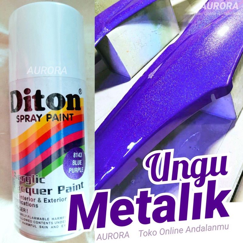 Jual Pilok Pylox Cat Semprot Diton Blue Purple 8143 300ml Blue Metallic ...