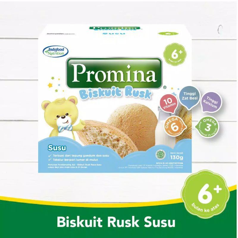 Jual Promina Biskuit Rusk Rasa Susu 130g | Shopee Indonesia