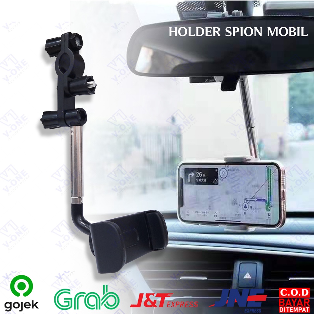 Jual HOLDER HP HD-33 MOBIL JEPIT / HOLDER SPION TENGAH MOBIL / HOLDER ...