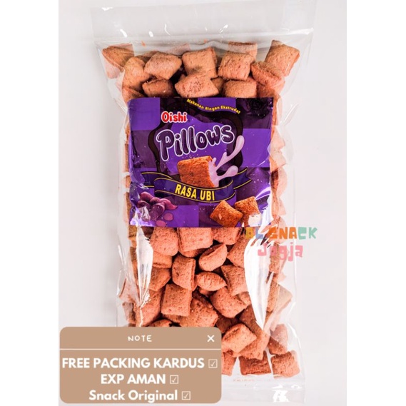 Jual Oishi PILLOWS Rasa Ubi kemasan 200gr [snack ori] | Shopee Indonesia