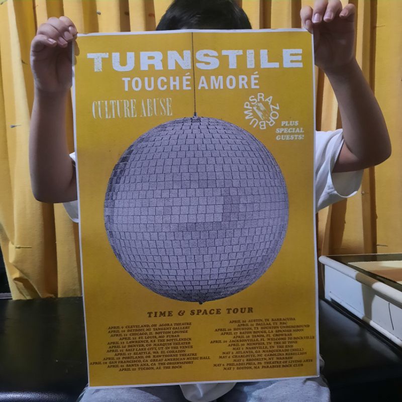 Jual POSTER Band TURNSTILE TOUR / TURNSTILE LOVE CONNECTION / GLOW ON ...