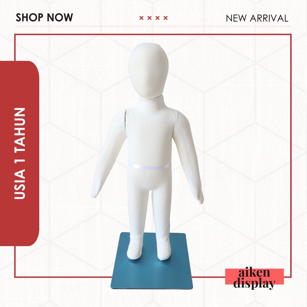 Jual Manekin foam anak usia 1 tahun dummy/boneka jahit/patung baju ...