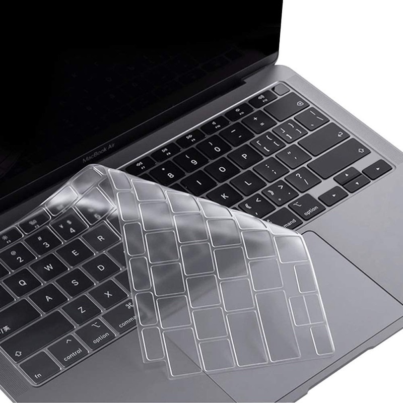 Jual Keyboard Cover Macbook Air M1 2020 Silicone Transparant / Bening ...
