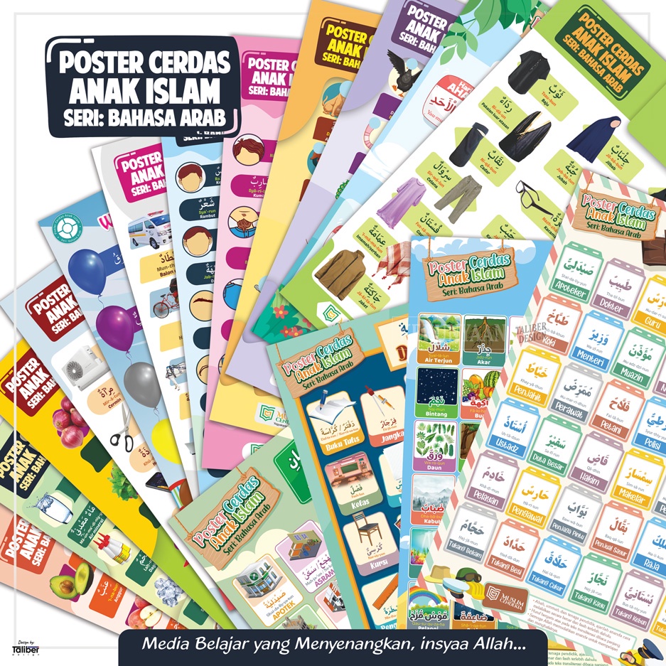 Jual Poster CAI - Seri: Bahasa Arab (Ada 16 Tema) | Shopee Indonesia