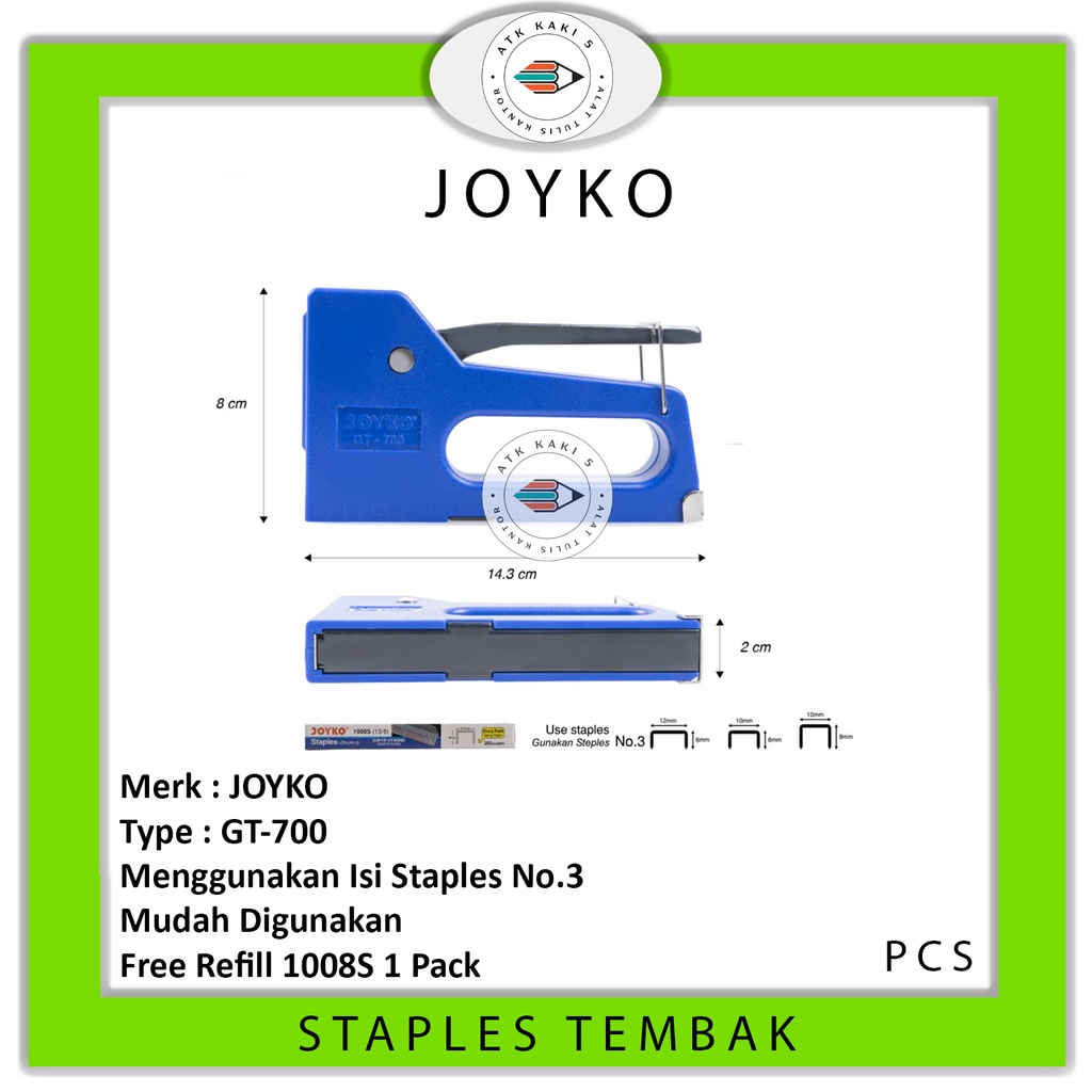 Jual JOYKO - Gun Tacker GT-700 - Stapler Tembak - PCS | Shopee Indonesia