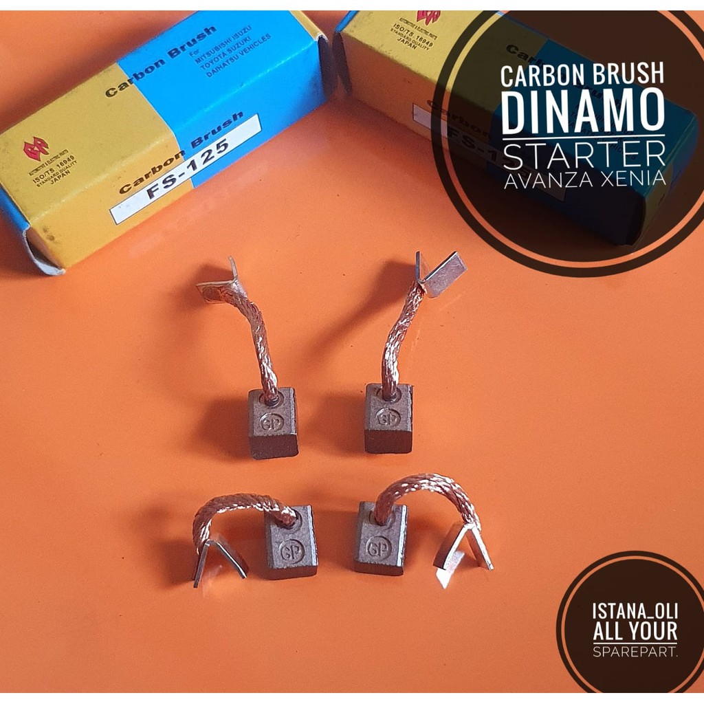 Jual Carbon Brush Karbon Arang Dinamo Starter Stater Avanza Xenia Grand ...