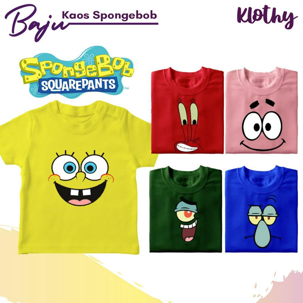 Jual Baju Kaos SPONGEBOB KARTUN Untk REMAJA 9-14 Tahun & DEWASA PATRICK ...