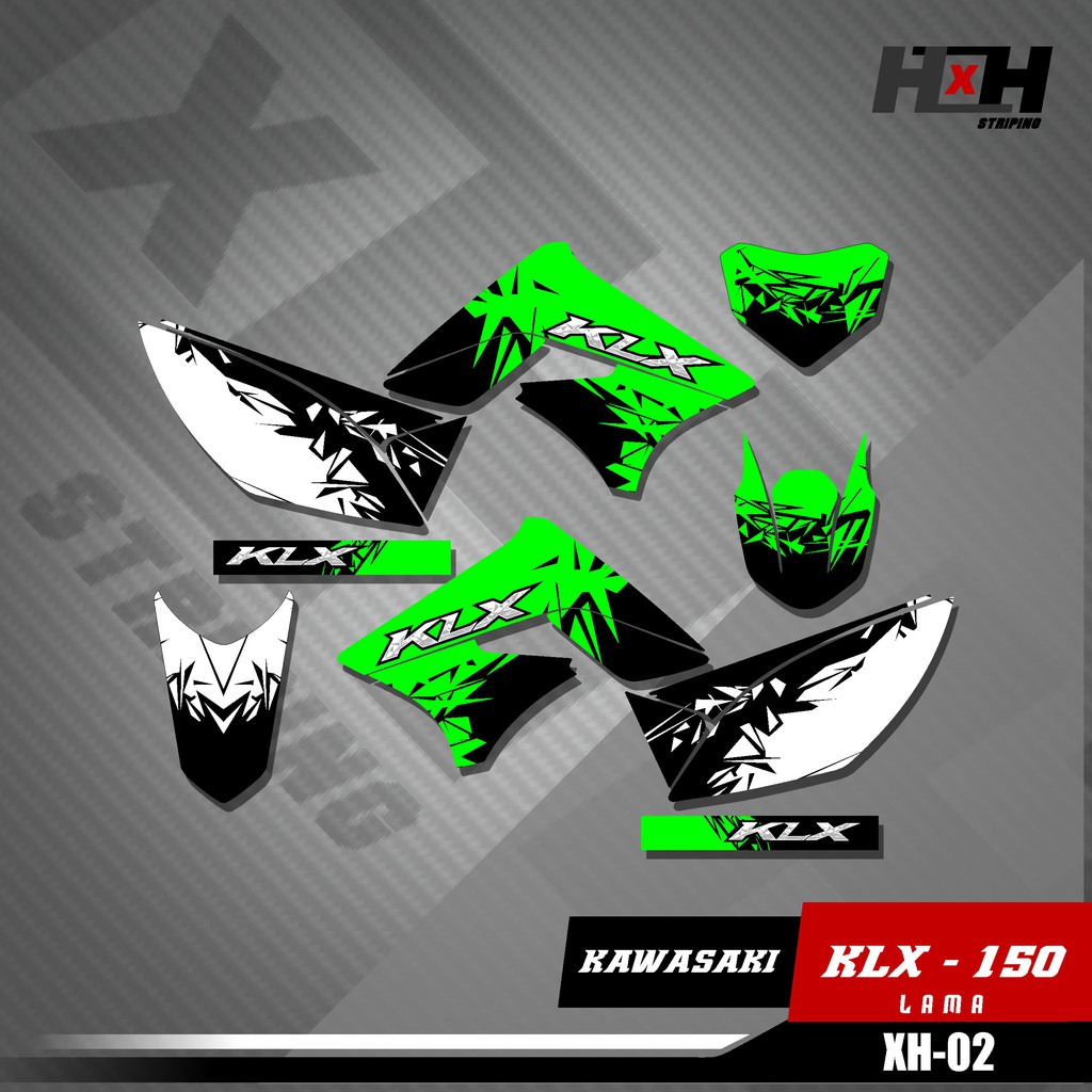 Jual Sticker Striping Stiker Lis Variasi KLX 150 S / L Lama Desain XH ...