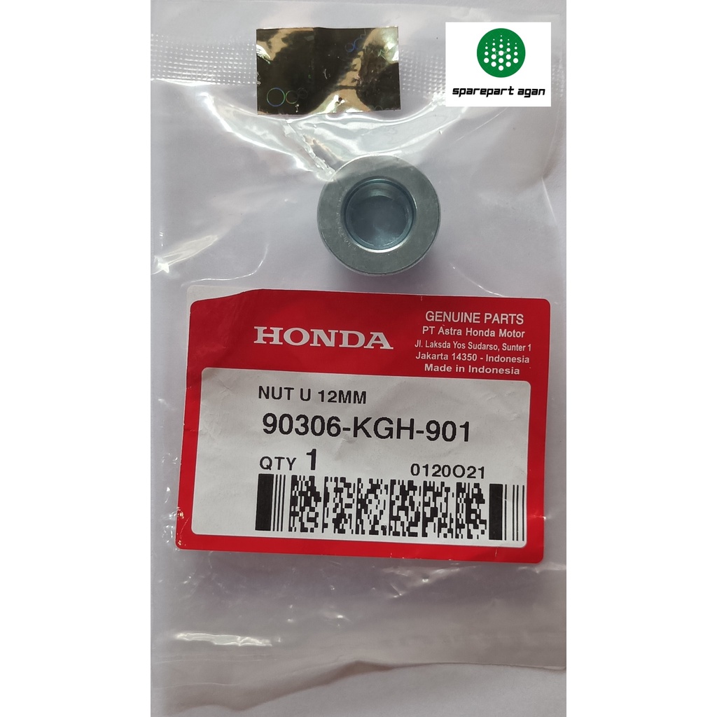Jual Mur Roda Depan 12mm PCX Beat CBR Original Honda 90306-KGH-901 ...