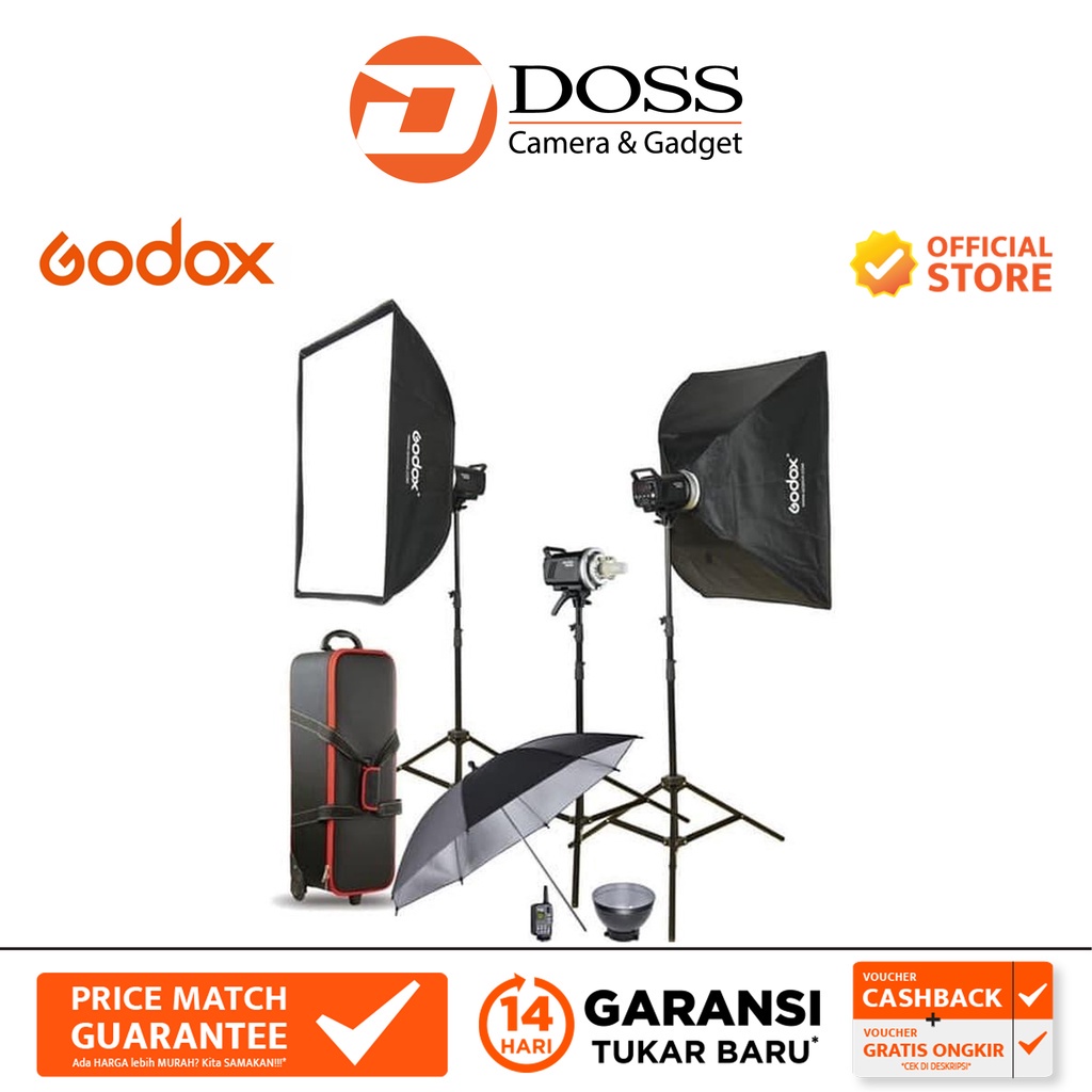 Jual Godox MS300-D 3-Monolight Kit | Shopee Indonesia